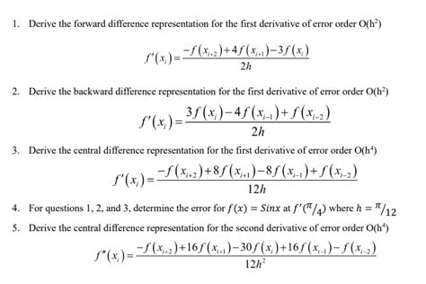 Solved Just Do 4 ﻿and 5 ﻿please ﻿derive The Forward