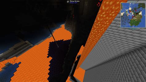 My 12 300 Block Artificial Infinite Lava Source I Spent 2 Days Building Versus The Natural