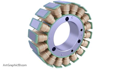 Stator Coil 3d Model Download