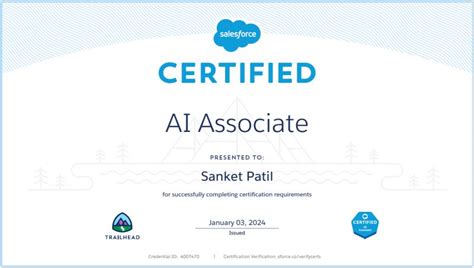 Salesforcecertified Salesforceai Newyearnewachievements Aiworld Salesforce Trailblazer