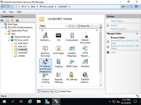 Windows Server 2019 Iis Ip And Domain Ristrictions Server World