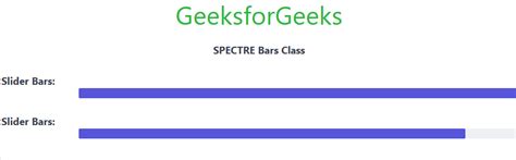 Spectre Bars Geeksforgeeks Spectre Bars Geeksforgeeks