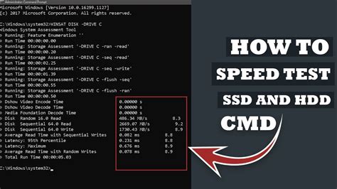 How To Speed Test Your Harddrives With Cmd Win 11 10 Youtube