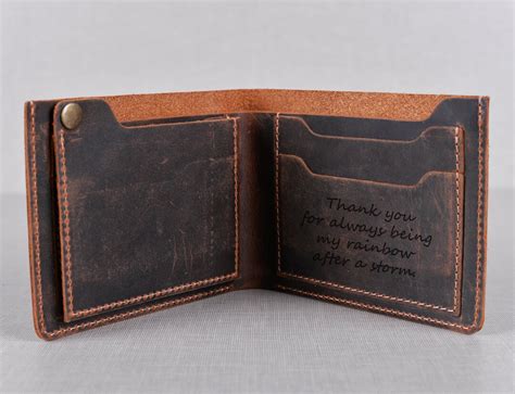 Personalized Leather Wallet Bifold Wallet Handmade Wallet For Men