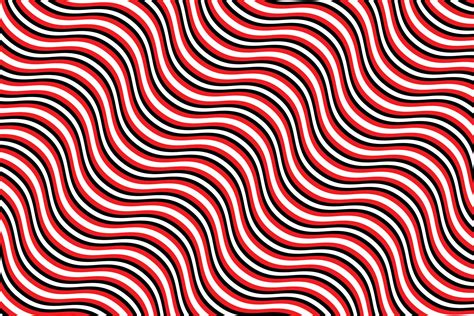 Abstract Red Black And White Wave Lines Pattern Texture Design