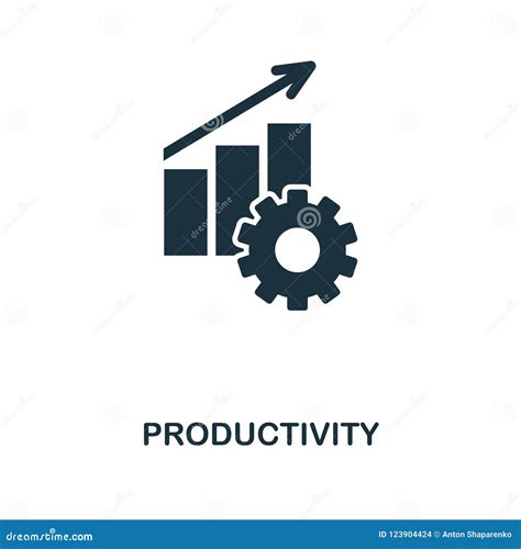 Productivity Icon Monochrome Style Icon Design From Project Management Icon Collection Ui