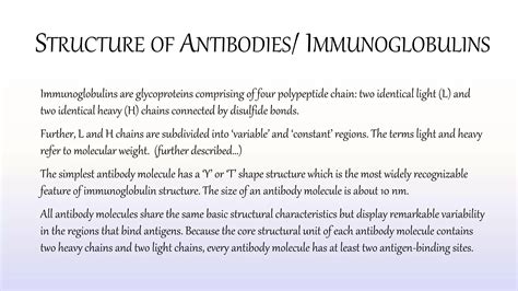 Immunoglobulins Structure Functions And Types Pptx