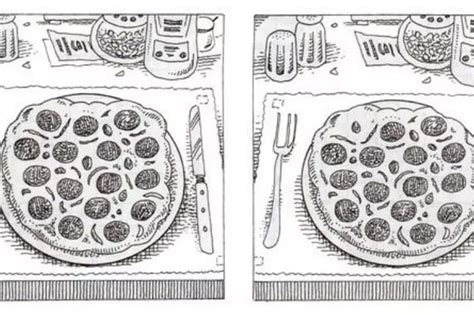 Only Those With Sharp Eyes Can Spot 8 Differences Between The Pizzas In
