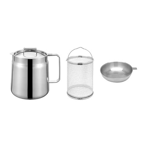 Domelay Deep Fryed Basket Cooking Pot With Handle French Fries Frying