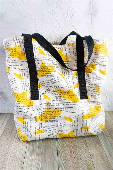 Easy Sew Tote Bag Tutorial Sewing