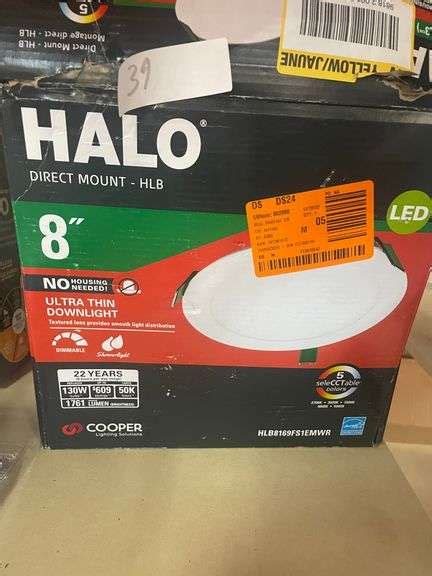 Halo Direct Mount Hlb 8 Ultra Thin Down Light Dallas Online Auction