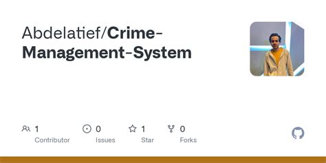 github abdelatief crime management system