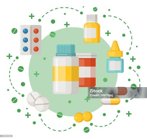의료 알약 개념 물집에있는 정제와 플라스틱 용기의 캡슐 마약 배너 개념에 대한 스톡 벡터 아트 및 기타 이미지 개념 건강 진단 건강관리와 의술 Istock