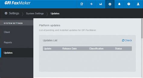 Faxmaker Web Interface System Settings Gfi Faxmaker