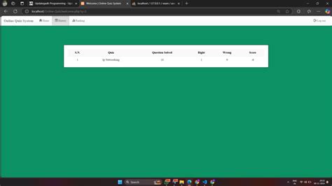 Online Quiz System In Php