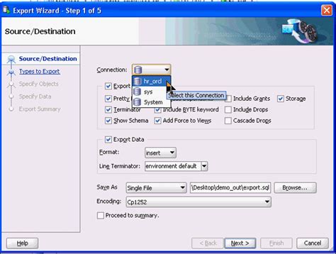 Importing And Exporting Using The Oracle Sql Developer 30