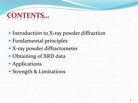 X Ray Powder Diffraction Pptx Chemistry Science