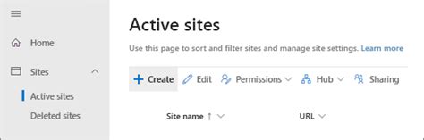 사이트 만들기 Sharepoint In Microsoft 365 Microsoft Learn