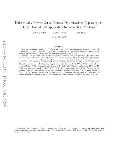 Pdf Differentially Private Quasi Concave Optimization Bypassing The Lower Bound And
