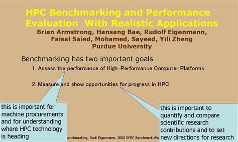 Hpc Benchmarking And Performance Evaluation With Realistic Applications