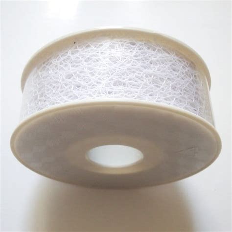 Mesh Ribbon Small White Camr183 Craftadda