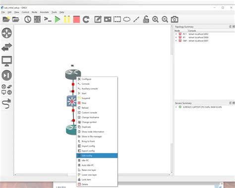 Edit Startup Config Directly How To Use GNS3 N Study