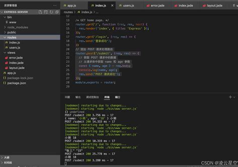 Express应用编写get和post接口express Post接口 Csdn博客