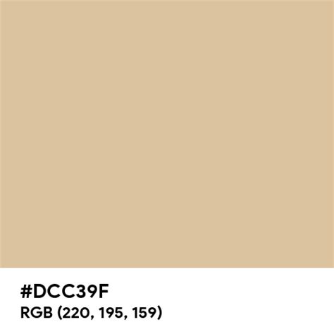 Natural Rice Beige Color Hex Code Is Dcc39f