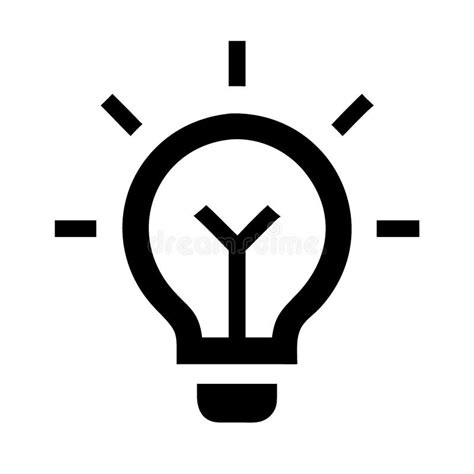 Lightbulb Idea Icon Stock Illustration Illustration Of Stylized