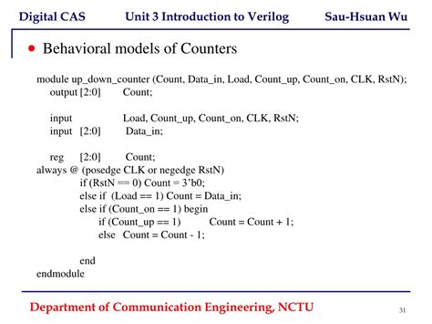 ppt unit 3 introduction to logic design with verilog powerpoint presentation id 9406729
