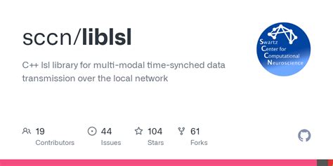 Github Sccn Liblsl C Lsl Library For Multi Modal Time Synched Data Transmission Over The