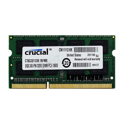 رم لپ تاپ 8 گیگ Crucial Ddr3 1333 10600 Mhz 1 5v فروش قطعات لپ تاپ قطعات لپ تاپ در کرج