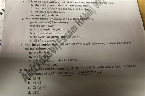 Solved 6 To Locate A Node Within A Chain That Is Near The
