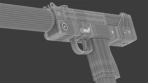 Mac 11 Machine Pistol 3d Model By Frezzy