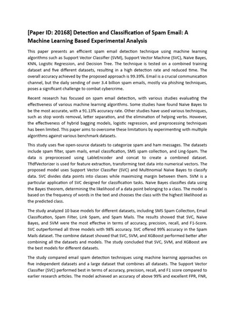 Paper Review Pdf Machine Learning Support Vector Machine