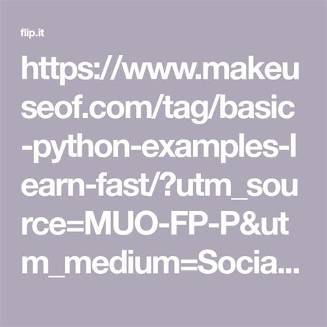 Tagbasic Python Examples Learn Fastutm