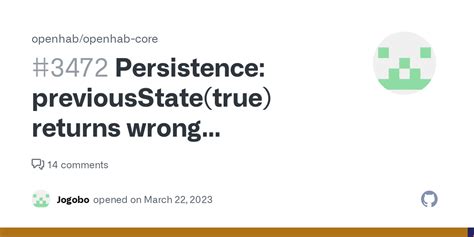 Persistence Previousstatetrue Returns Wrong Historicitem · Issue 3472 · Openhabopenhab Core
