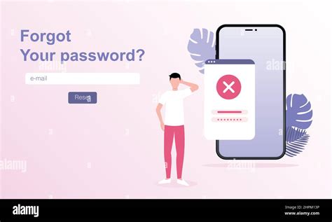 Reset Password Vector Illustration For Web Banner Stock Vector Image And Art Alamy