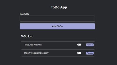 ToDo App With Vue