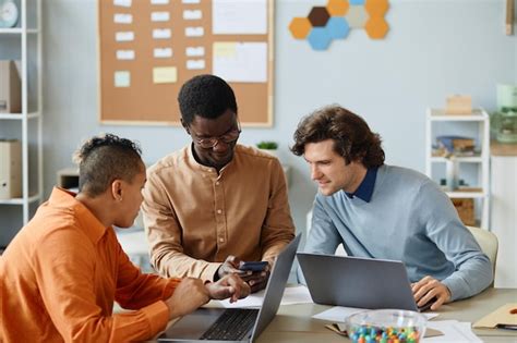 Premium Photo Team Of Software Developers In Office