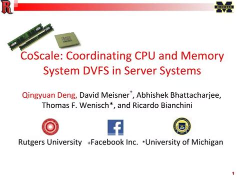 Ppt Coscale Coordinating Cpu And Memory System Dvfs In Server