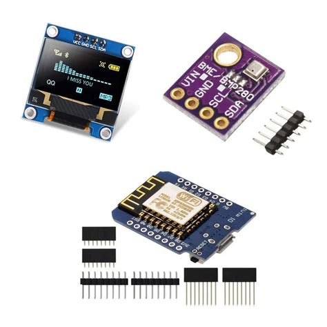 Nodemcu Weather Station With Ssd1306 Oled And Bme280 Sensor 57 Off