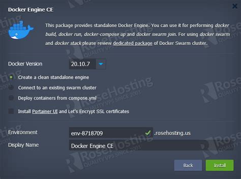 How To Install Docker Engine CE On RH Cloud RoseHosting