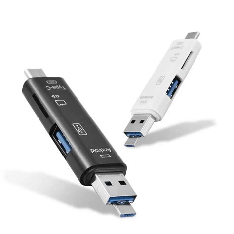 In USB OTG Type C TF Card Reader For Smartphone Computer OTG Card Reader In Card Readers