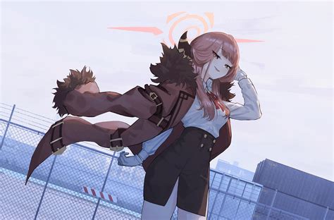 Aru Blue Archive Drawn By Ryokucha Manma Danbooru