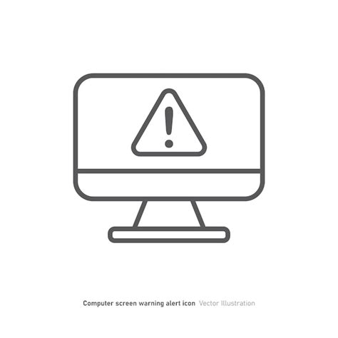 Premium Vector Computer Screen Warning Computer Error Warnings Unavailable Page Vector