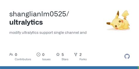 GitHub Shanglianlm Ultralytics Modify Ultralytics Support Single Channel And
