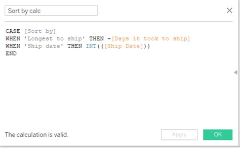 parameter controlled sorting the data school