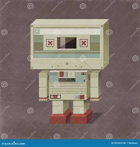 Cassette Robot Stock Illustration Illustration Of Legs 201963136