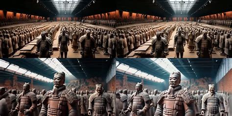 西安秦始皇兵马俑4k 视频素材下载